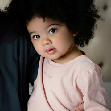 5am club sweatshirt | kids | blush – the 5am mama